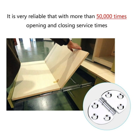 LHCER 2PCS 180 Degree Copper Hinges for Folding Tabletop Sewing Machine ...