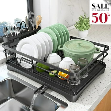 Better Houseware 1423/W White Adjustable Over-the-Sink Dish Drainer ...