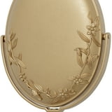 Beautiful Gold Vanity Mirror with Storage and Floral Design, 1X ...