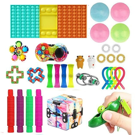 Cheap Fidget Packs Anti-Anxiety Tools, 31Pcs Sensory Fidget Block Set ...