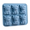 Highland Cows Silicone Mold, 6-Cavity Cute Animal Ice Cube Tray for ...