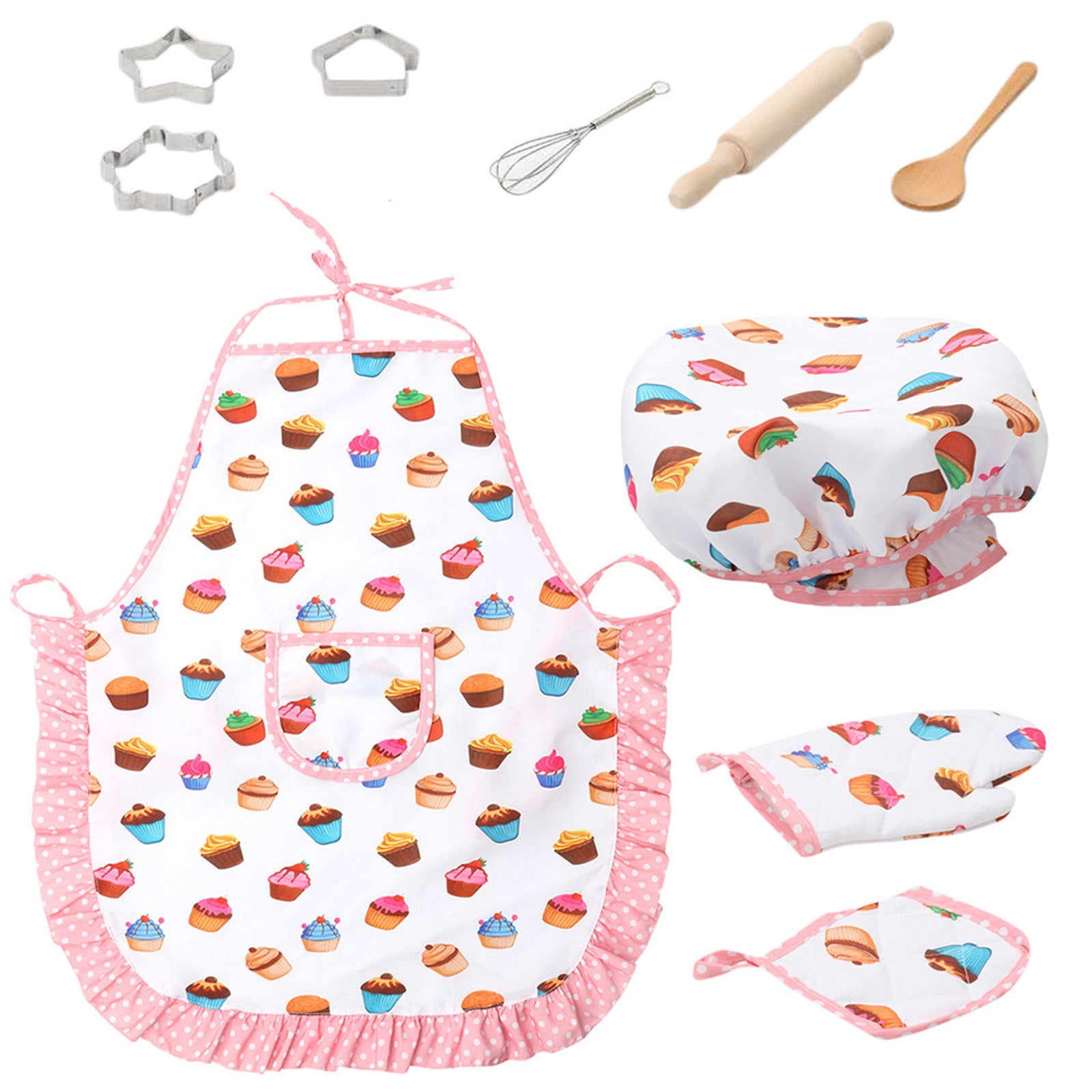 Click here for Agiferg 11pcs Kids Apron And Chef Hat Set  Kids Ch... prices