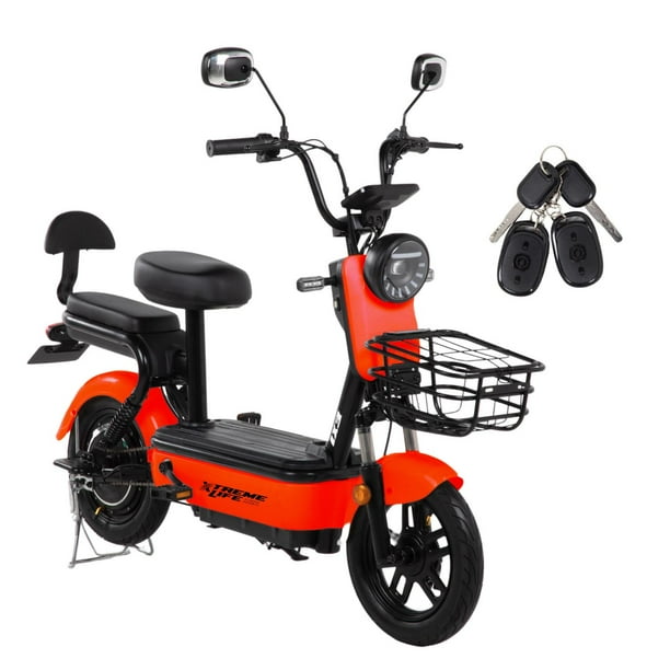 Bicicleta Eléctrica Motobici 350W 0-33 km/h 50km Con Canastilla Xtreme ...