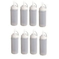 Aminojy 8 Pack 8 Oz Plastic Squirt Condiment Bottles with On Cap Lids ...