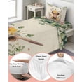 3 Piece Twin Sheet Set Spring Cow Floral Sheets Set for Twin Size Bed ...