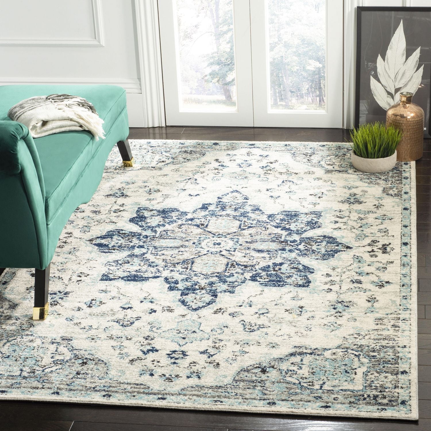 Click here for Safavieh Madison Louise Overdyed Floral Area Rug 5... prices