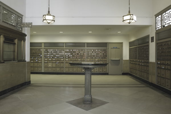 Print: Interior Lobby, John O. Pastore Federal Building, Providence ...