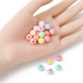 1Bag Opaque Acrylic Beads Round Mixed Color 10x9mm Hole: 2mm 140pcs/bag ...