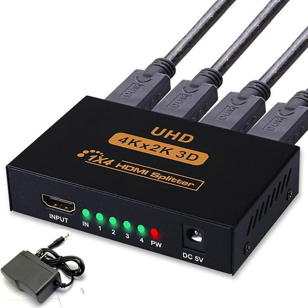 Hdmi Splitter 1 In 4 Out, One Minute Four Lines 4k High-definition ...