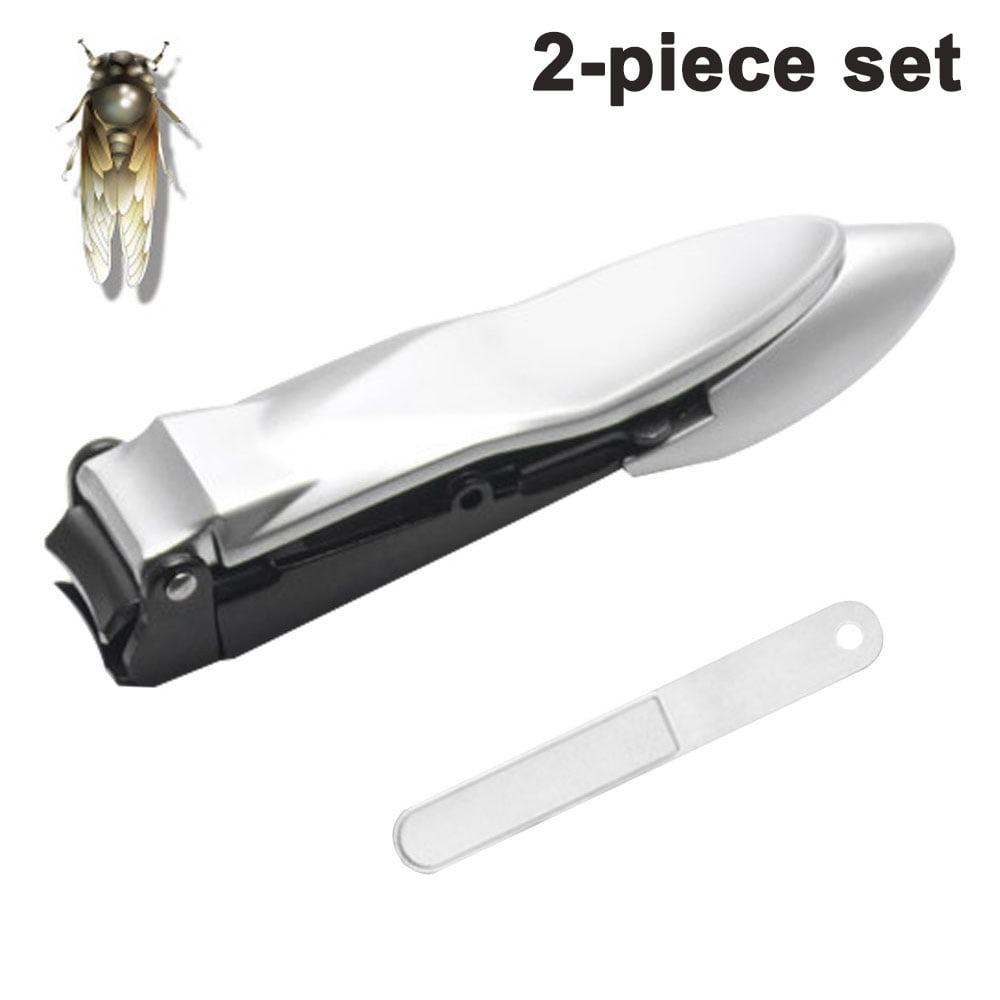 Nail Clippers with Catcher,No Splash Fingernail Toenail Clippers Nail ...