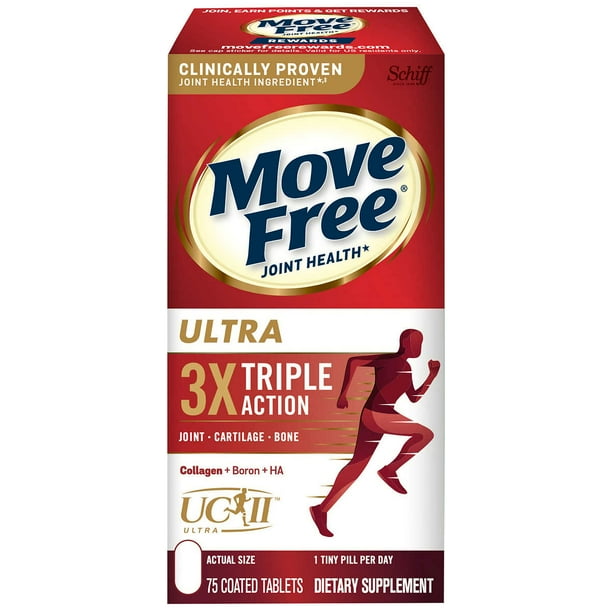 Schiff Move Free Ultra Triple Action Joint Supplement, 75 Tablets ...