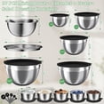 27-Piece Stainless Steel Nesting Mixing Bowls Set with Lids, Colander ...