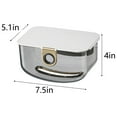 CEHVOM 2pc Tissue Box Cover Wall Mounted Tissue, No Drilling Or Screws ...