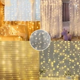 Perfect Holiday 480 LED Cluster Curtain Fairy Lights Plug in - Warm ...