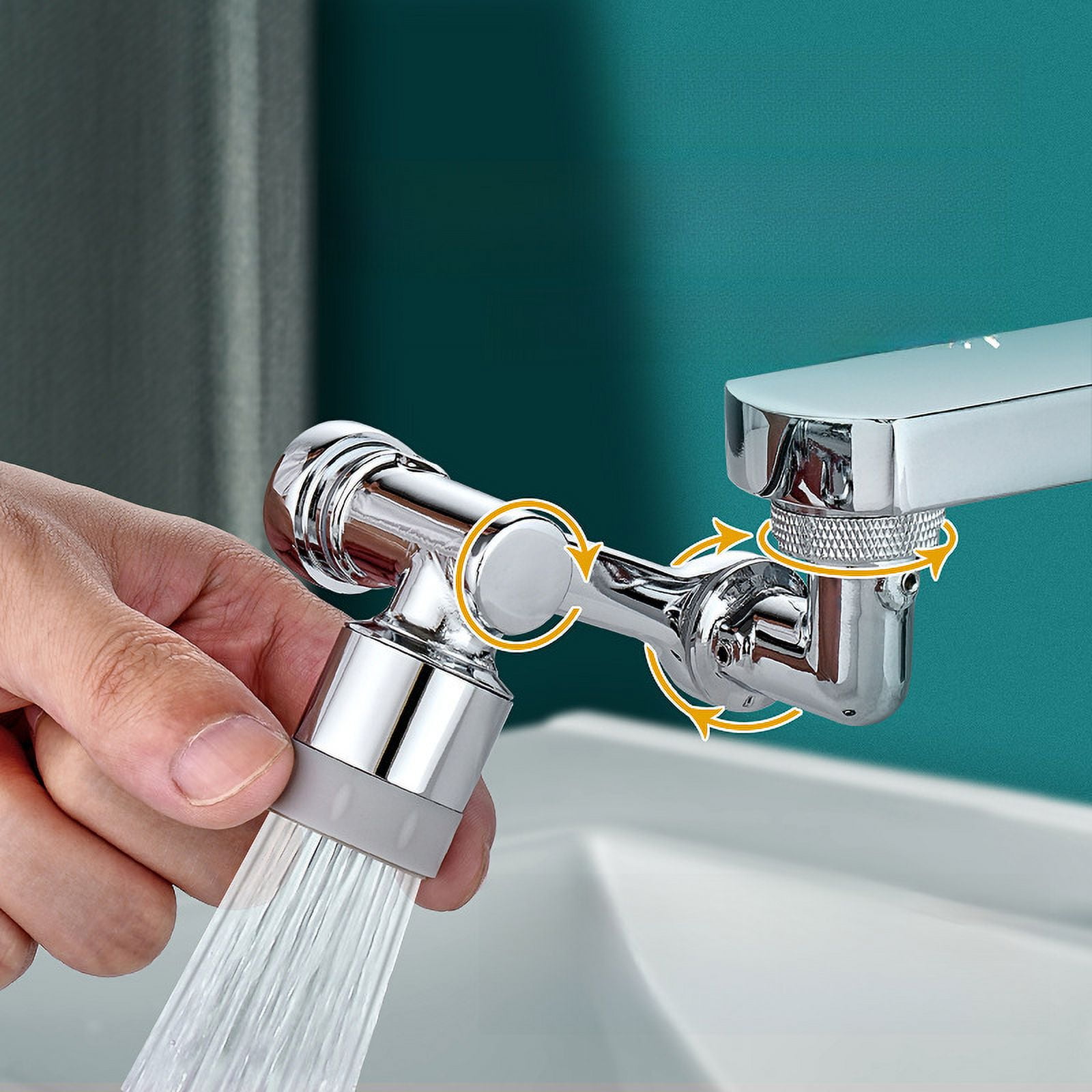 Grifo universal para lavabo de baño, boquilla antisalpicaduras ...