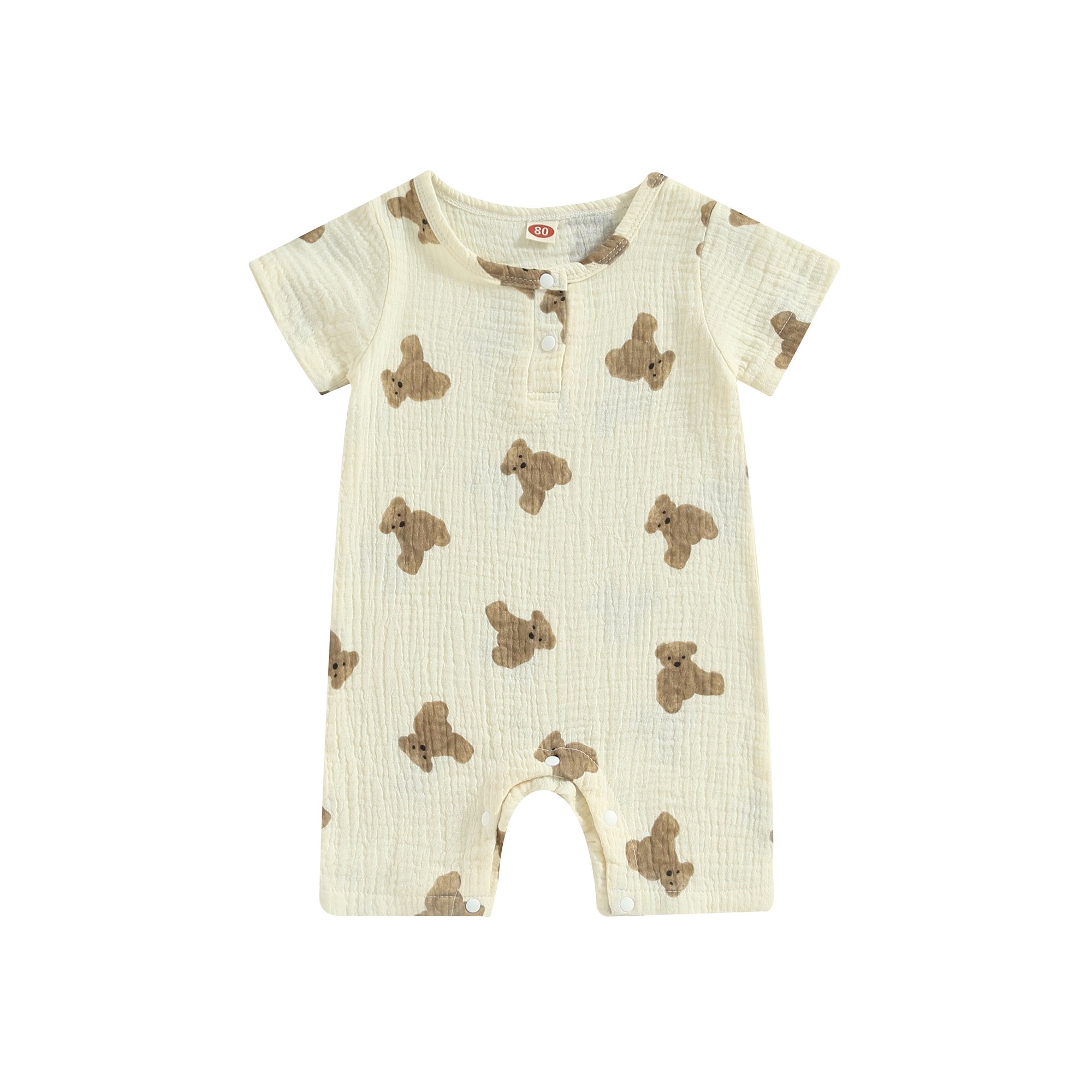 Click here for Xiaxaixu Baby Boys Girls Solid Bear Print Romper J... prices