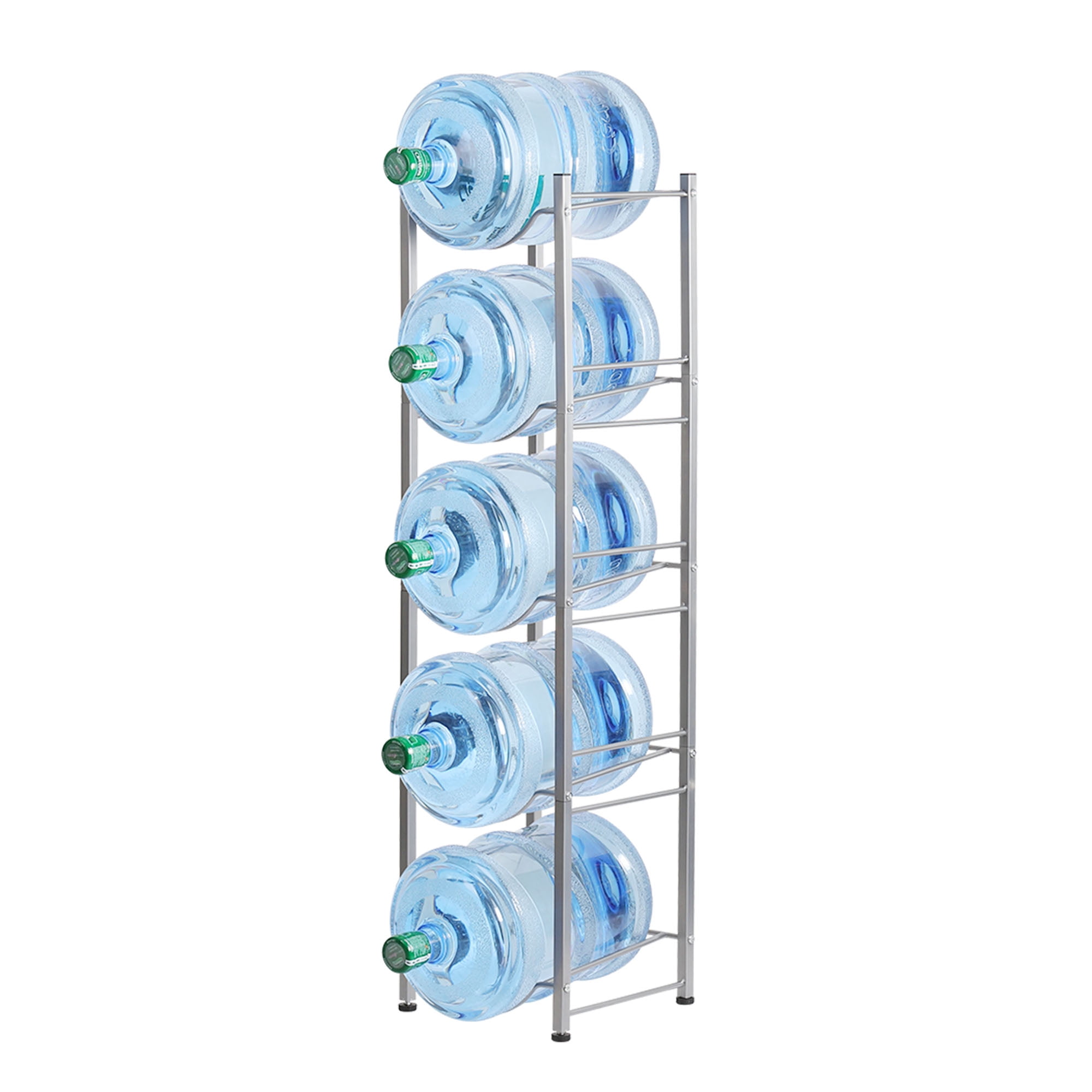 Water Bottle Storage 5 Layer Shelf, Pure Water Bucket Storage Rack ...