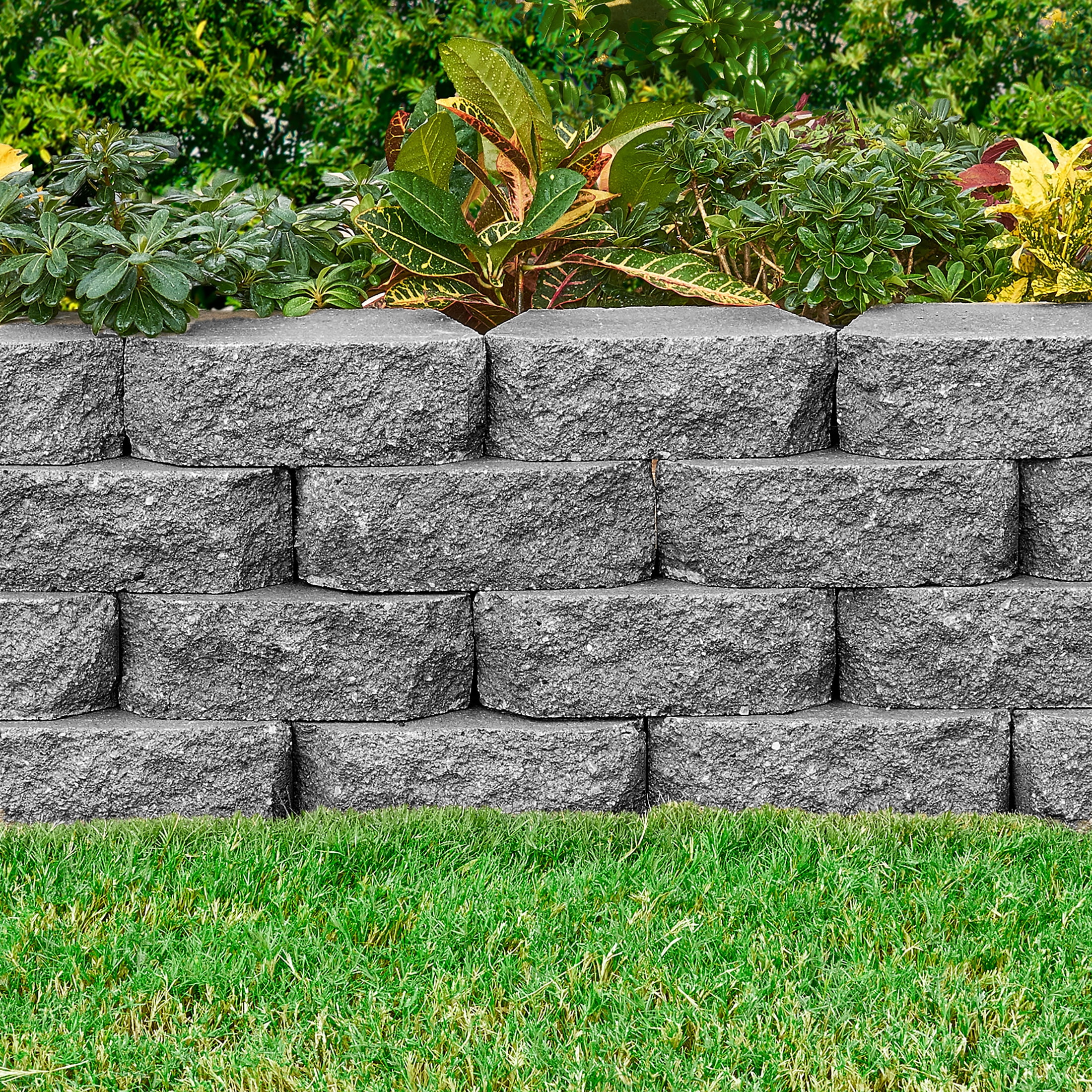 Gray Retaining Wall