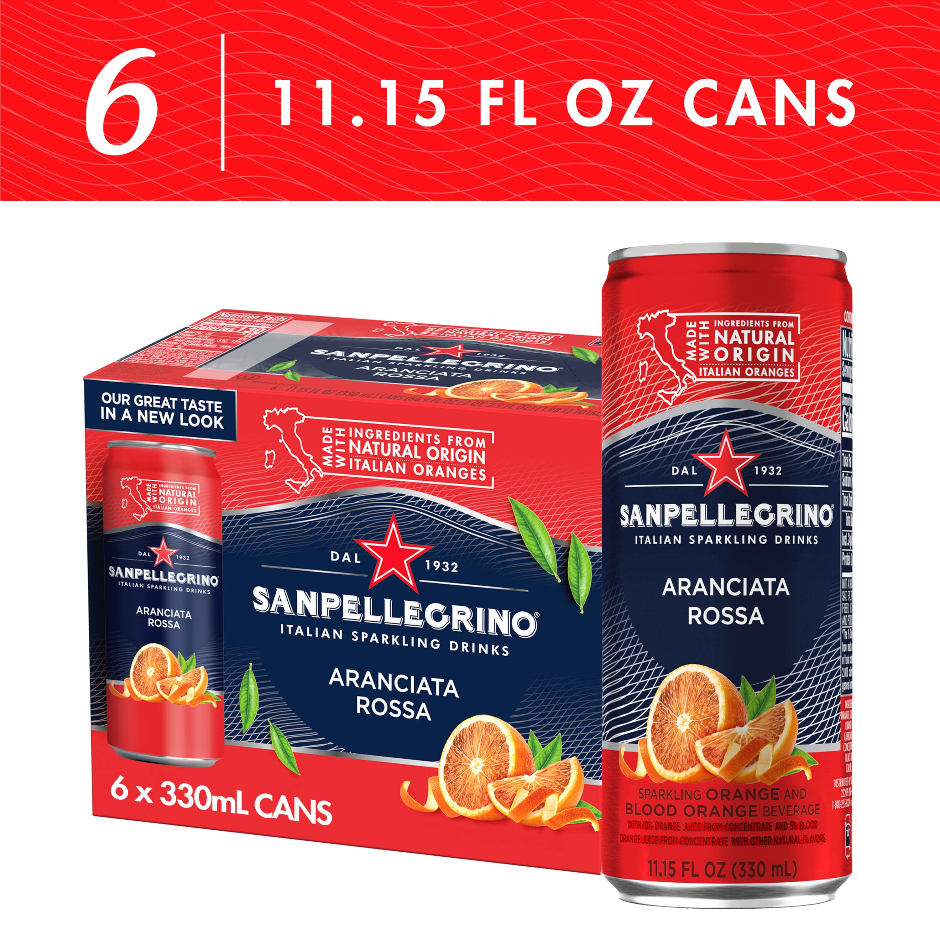 Sanpellegrino Italian Sparkling Drink Aranciata Rossa, Sparkling Orange ...