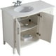 Brooklyn + Max Wilshire 42" Rounded Front Bath Vanity in Soft White ...