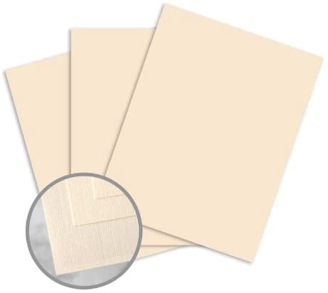 Via Linen Natural Card Stock - 8 1/2 x 11 in 80 lb Cover Linen 30% ...