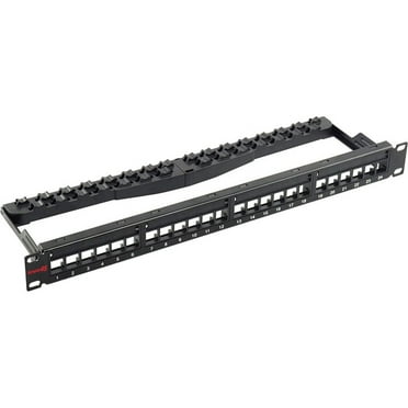 Vericom VGS Unshielded Modular Patch Panel with Labels, Unloaded (48 ...