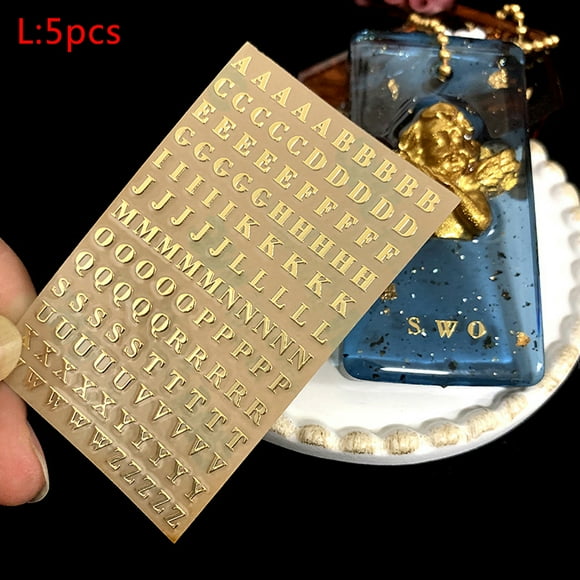 Gold Letter Stickers