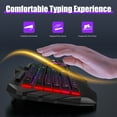 Cshidworld Wired Gaming Keyboard & Mouse Combo, 114 Keys, RGB LED, Anti ...