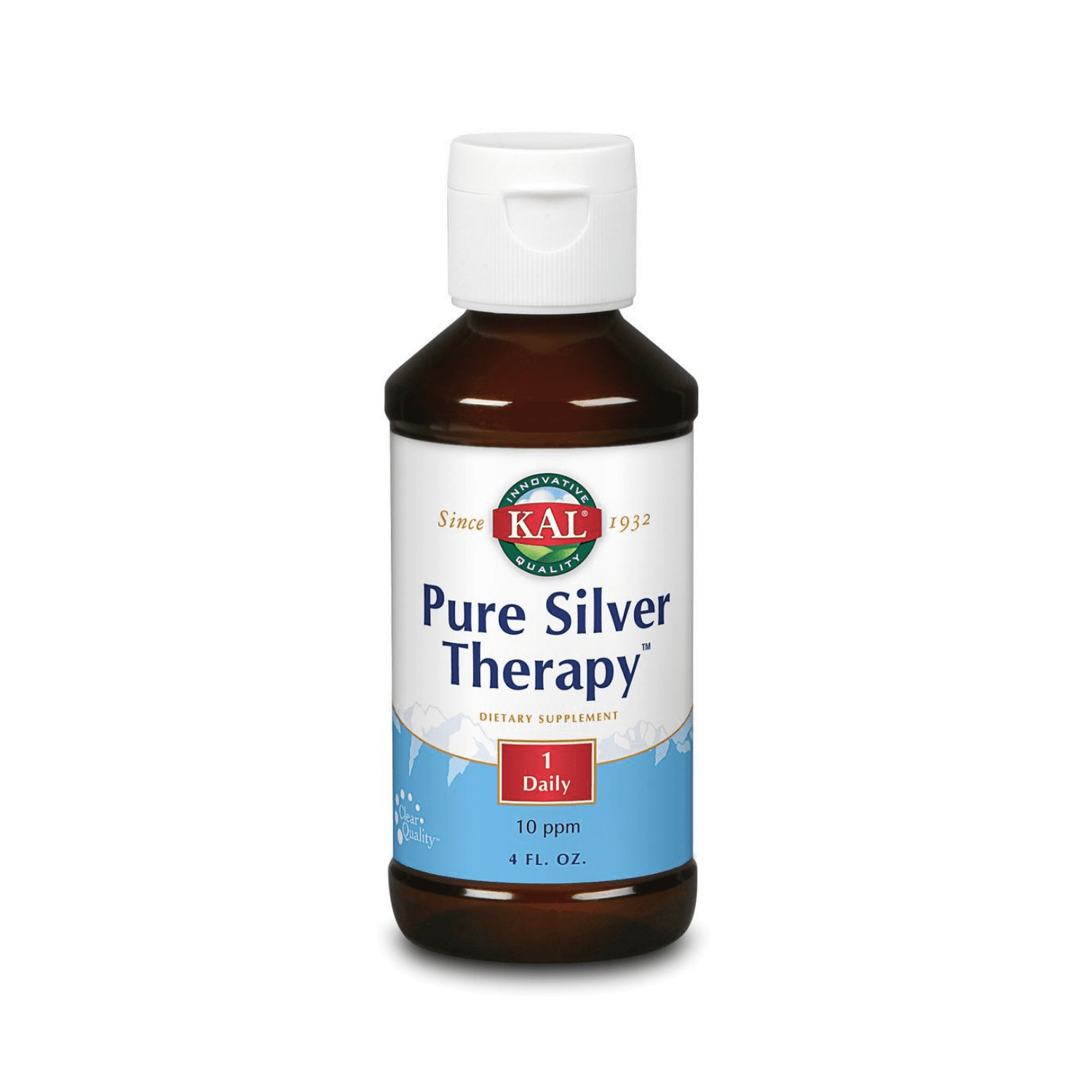 KAL Pure Silver Therapy 10ppm | 24 Servings, 4oz - Walmart.com