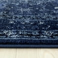 Luxe Weavers 8x10 Distressed Navy Oriental Area Rug, Non-Shedding ...