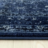 Luxe Weavers 8x10 Distressed Navy Oriental Area Rug, Non-Shedding ...