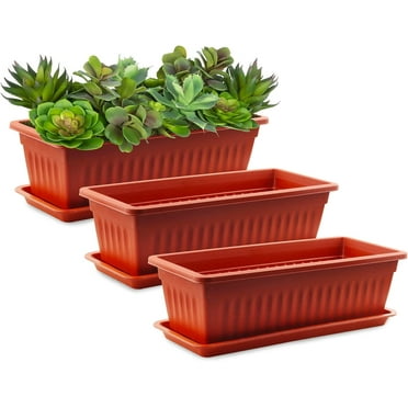 Holloyiver 3PCS 36 Inch Window Box Liner Fabric Planter Basket Liner ...