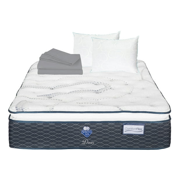 Colchón King Size Dover Spring Air 2 Almohadas Oso Sábanas Soft ...