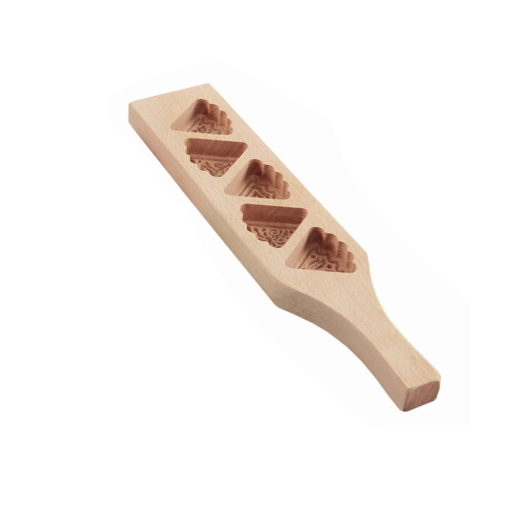 Thinsont Moon Cake Mold Wooden Rectangular Making Molds Cyclic ...