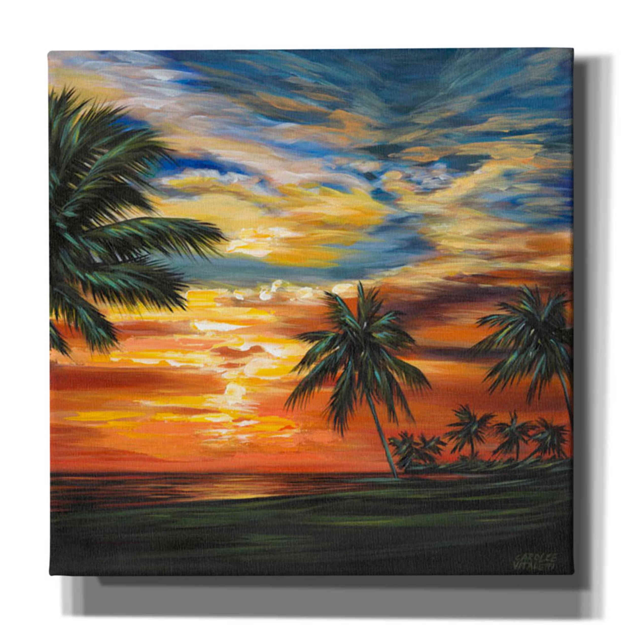 Epic Graffiti 'Stunning Tropical Sunset II' by Carolee Vitaletti Canvas ...
