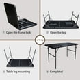 Folding Table 4 Foot Portable Folding Tables Heavy Duty Fold-in-Half ...
