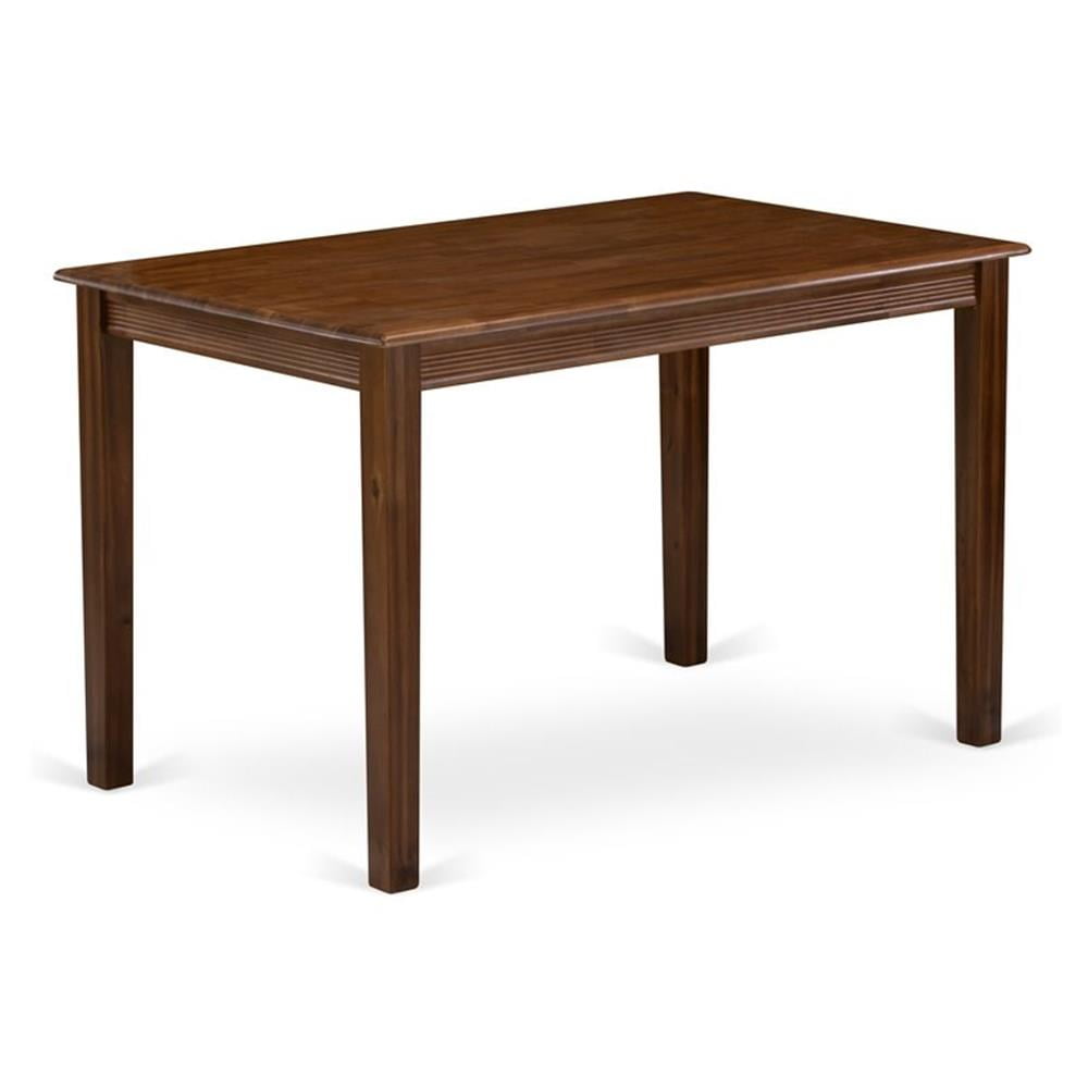 Pemberly Row Traditional Rectangular Wood Dining Table In Walnutt
