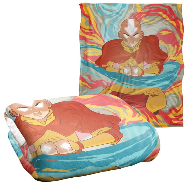 Avatar The Last Airbender Blanket, 50"x60" Avatar Aang Silky Touch ...