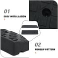 2pcs Car Ramps Rubber Threshold Ramps Car Wheel Ramps Wheelchair Ramps ...
