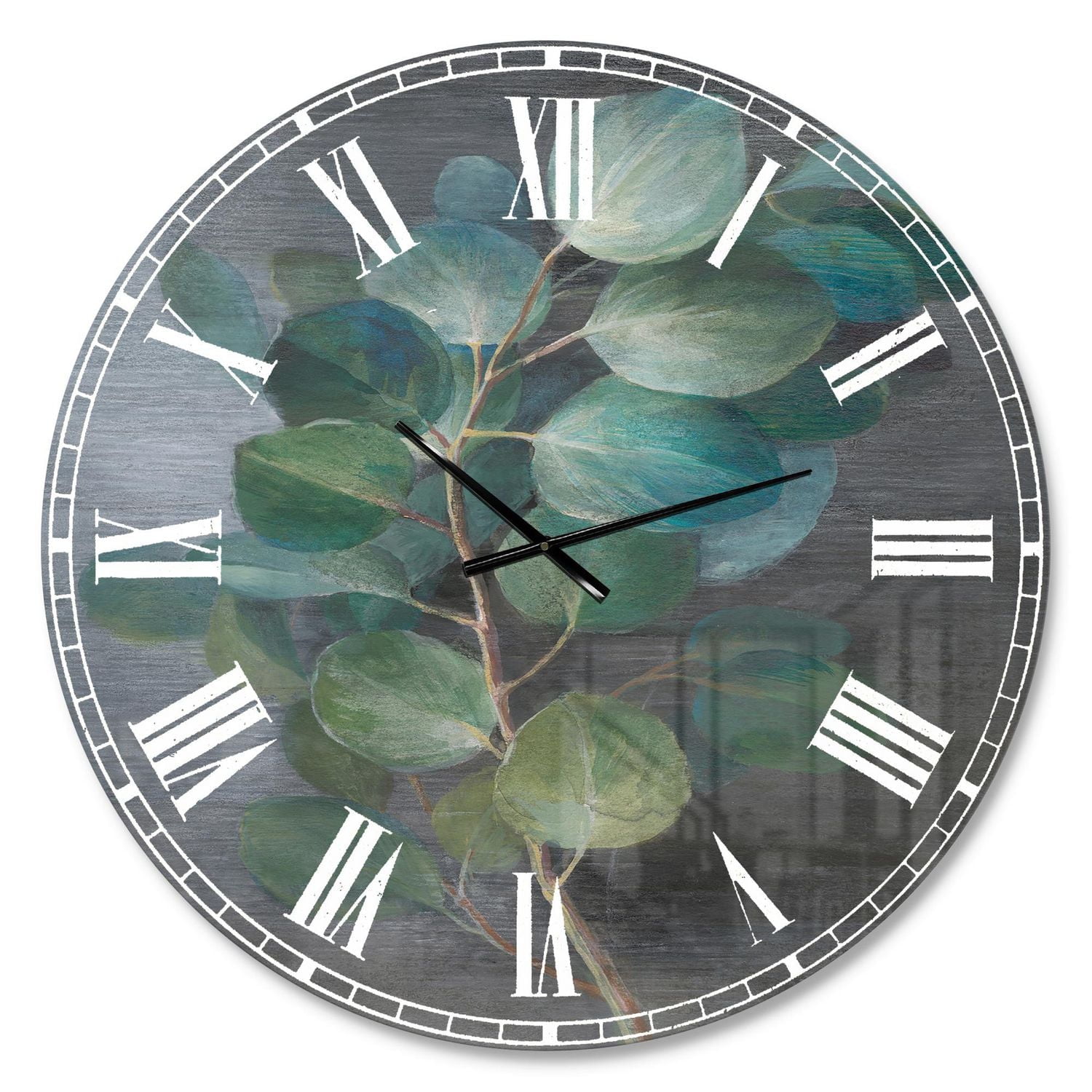 Click here for Designart fresh Leaves I Farmhouse Wall Clock prices