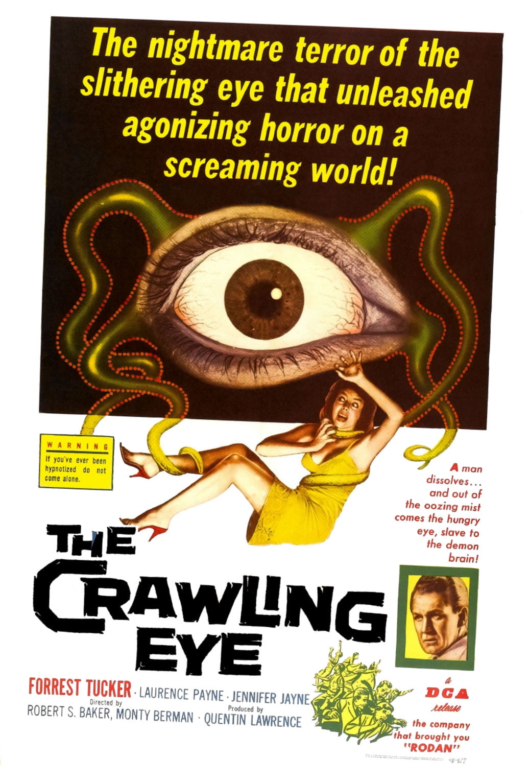 Crawling Eye Movie Poster 12x16 Print on Metal Sign 12in x 16in Multi ...