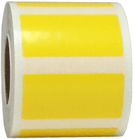 Yellow Rectangle Stickers | 0.75 x 1.5" Inch | 500 Pack - Walmart.com