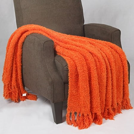 Home Soft Things Fluffy Knitted Woven Throw Couch Cover Sofa Blanket ...