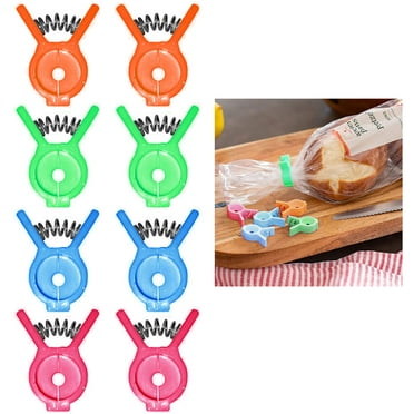 10 Kitchen Chip Snack Food Storage Sealing Bag Clips Clamps Multi ...