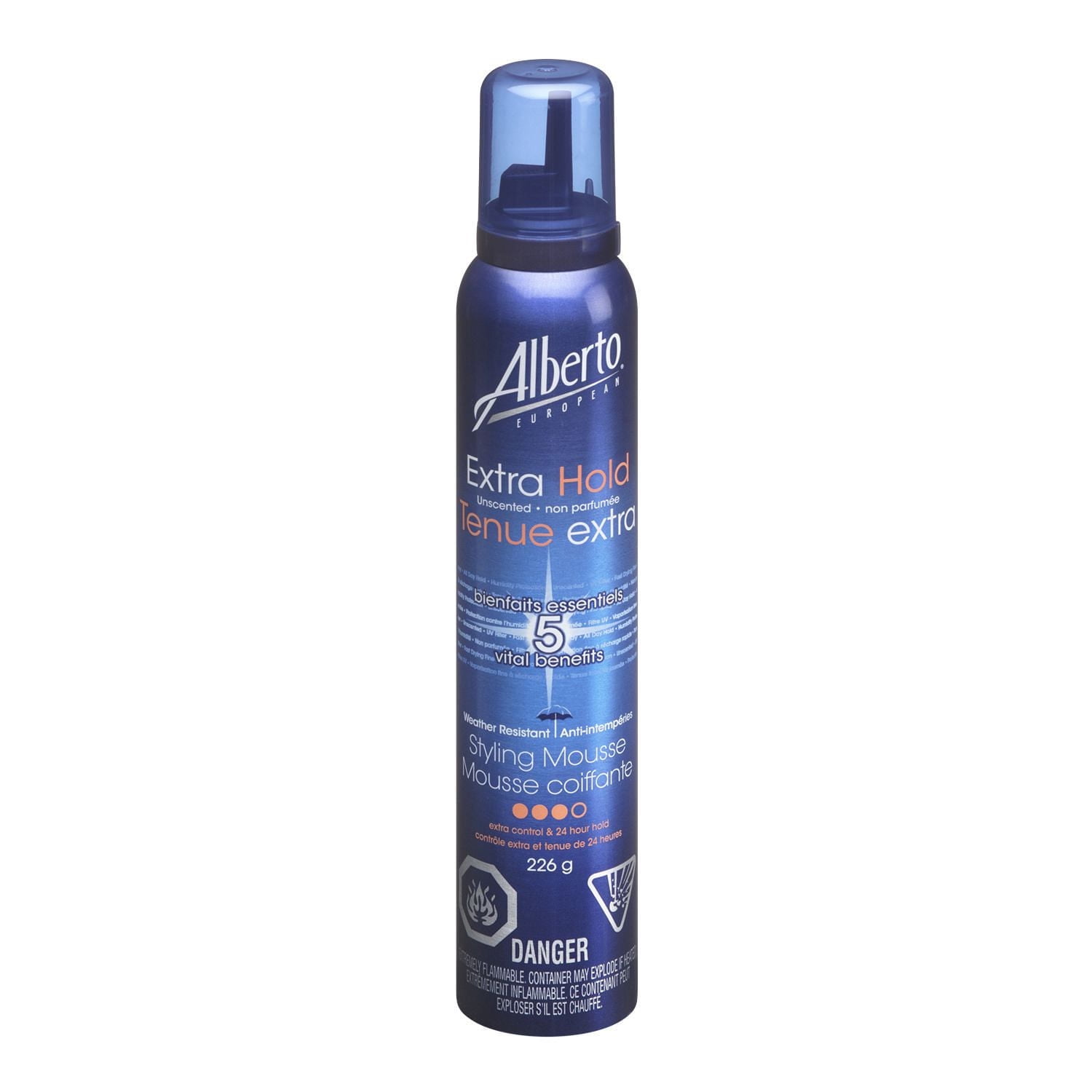 Click here for Alberto European Extra Hold Unscented Mousse 226 G prices