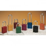 American Lock Safety Rectangular Padlocks 5 Pin Aluminum Red Keyed ...