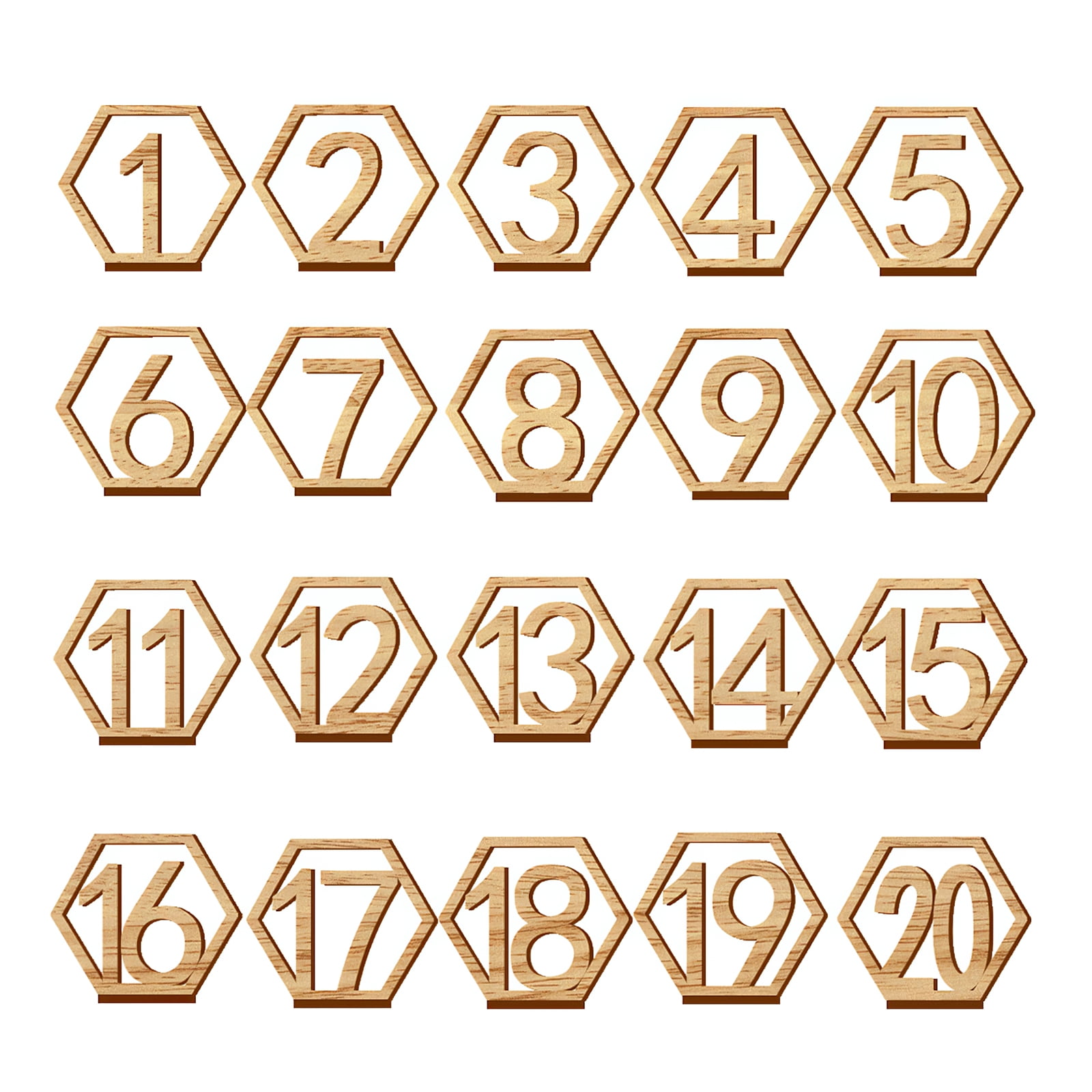 Fancy Table Numbers For Weddings