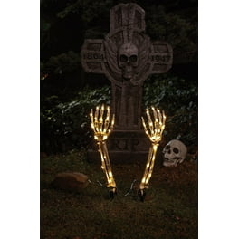 Joyin Life Size Skeleton 5.4ft Halloween Life Size Skeleton Full Body ...