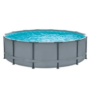 Summer Waves Elite 14' x 42" Premium Frame Above Ground Swimming Pool ...