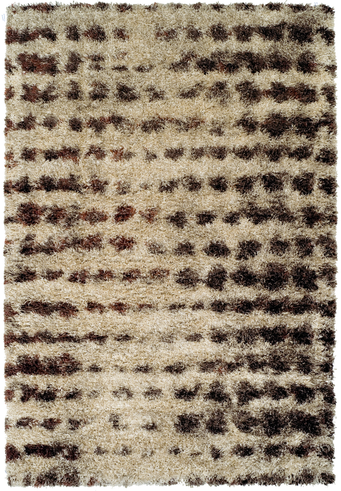 Dalyn Arturro Shag Area Rug AT6 At6 Sand Sand Grid Lines 3' 3" x 5' 1 ...